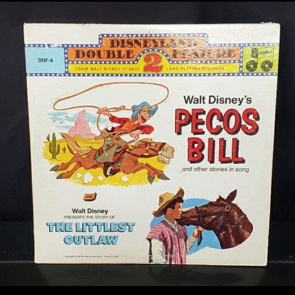 Disney | Media | Vintage 972 Disney Double Feature Two Record Album ...